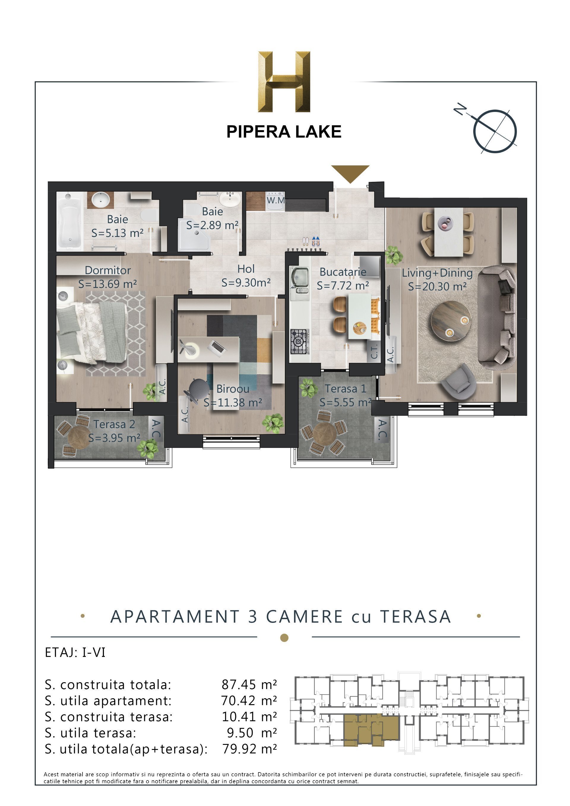 Apartament 3 camere - Pipera Lake - 1 (SOLD OUT)