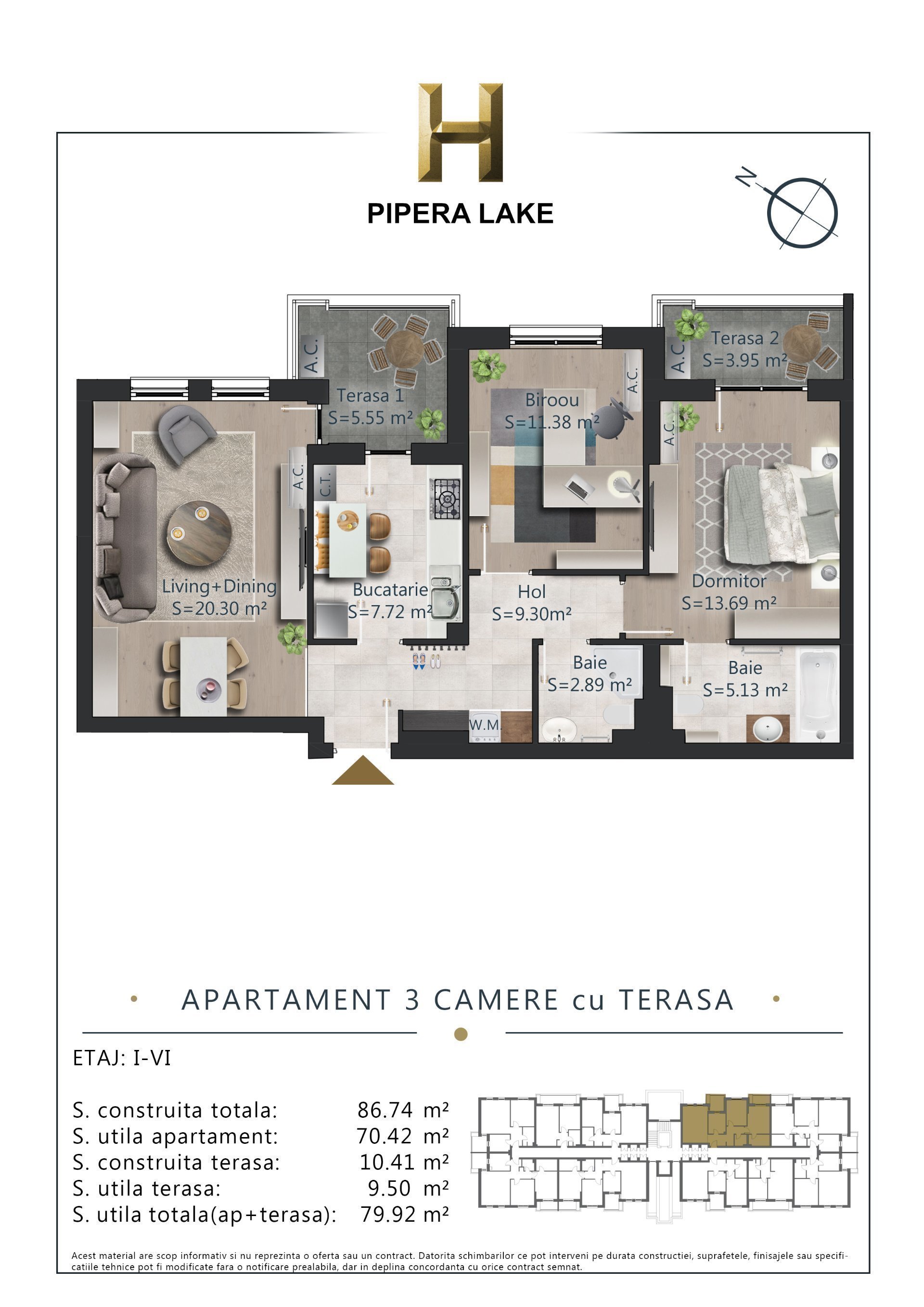 Apartament 3 camere - Pipera Lake - 1 (SOLD OUT)