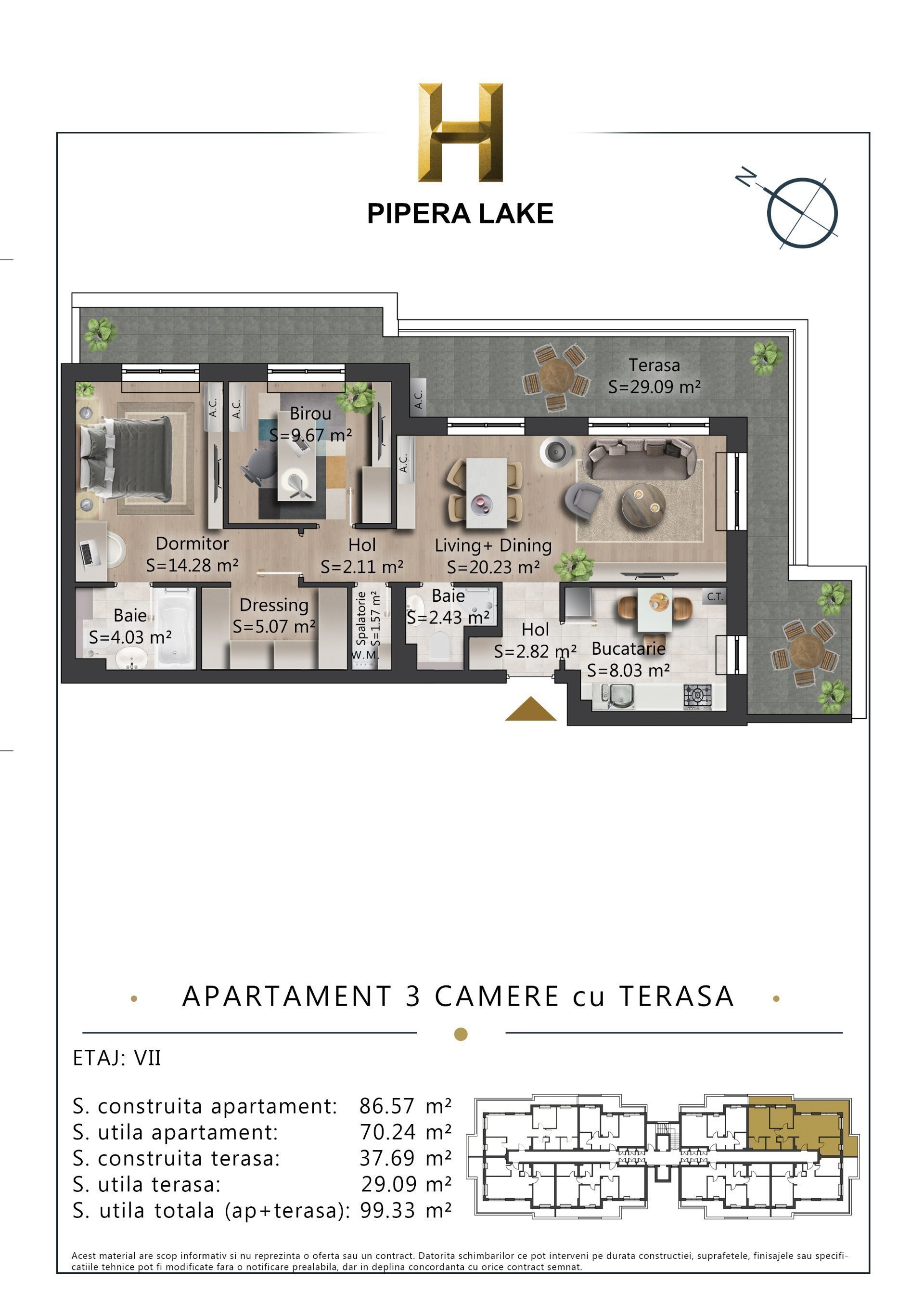 Apartament 3 camere - Pipera Lake - 2 (SOLD OUT)