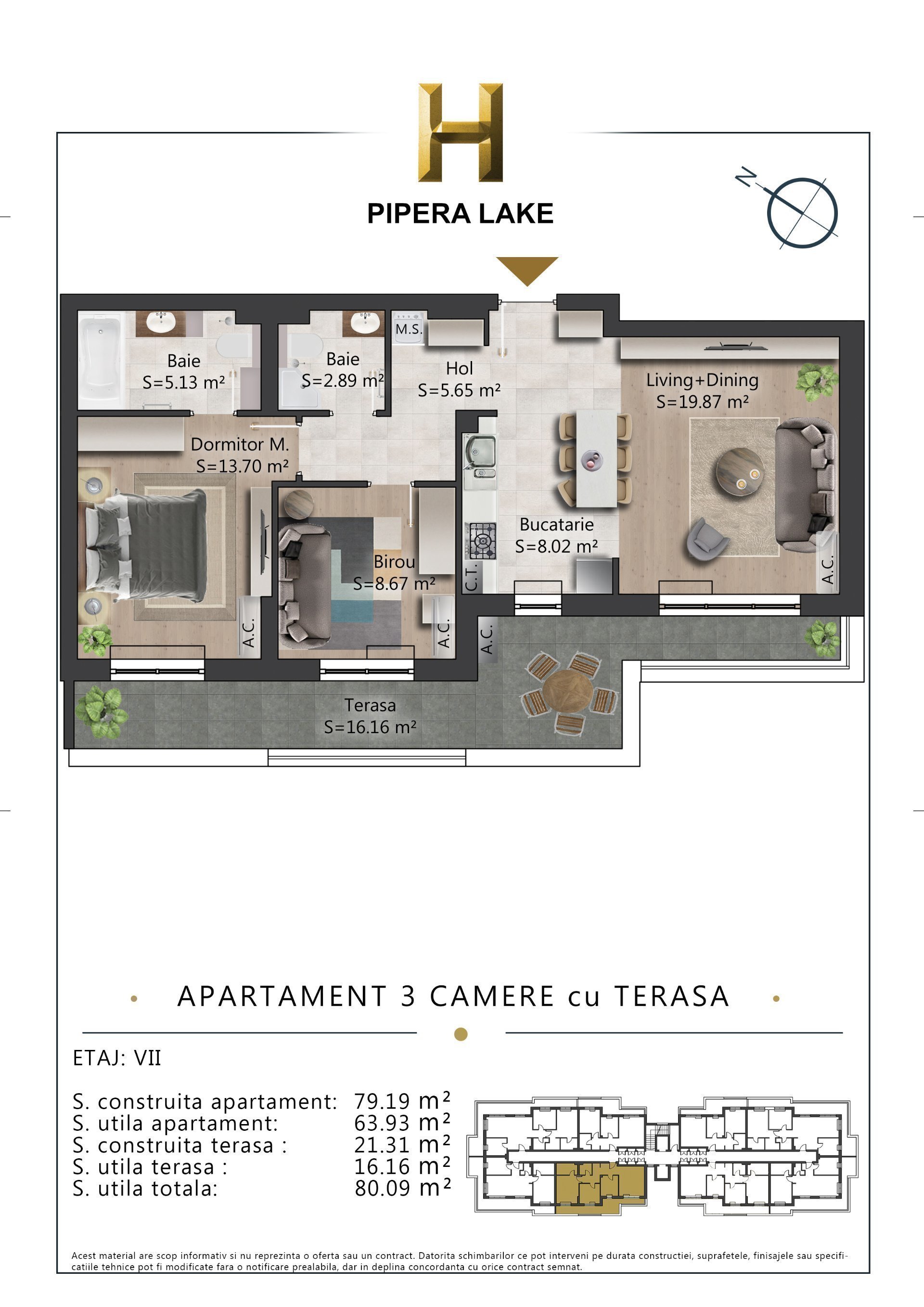 Apartament 3 camere - Pipera Lake - 3 (SOLD OUT)